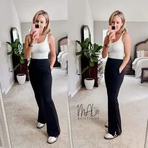 Mono B | Pants & Jumpsuits | Karter Wide Leg Active Pants | Poshmark